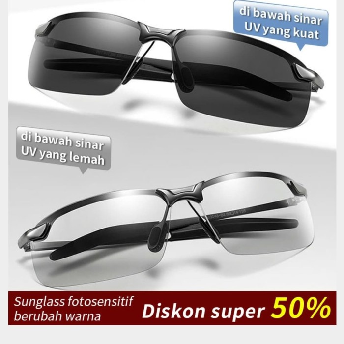 Jual Kacamata Photocromic & Polarized Sunglasses Anti Silau Siang & Malam - Jakarta Pusat ...