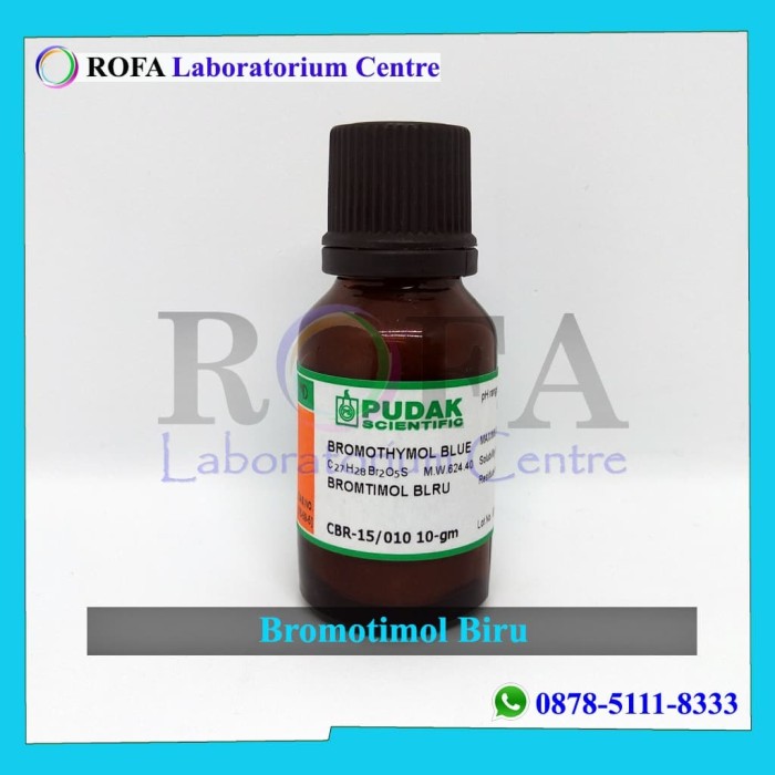 Jual Bromothymol Blue Powder / Bromotimol Biru Serbuk / BTB 10 Gram ...