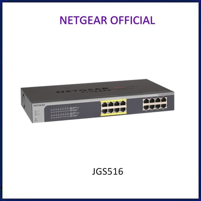 Jual Netgear JGS516 Switch 16-Port 10/100/1000 Mbps Gigabit Ethernet ...