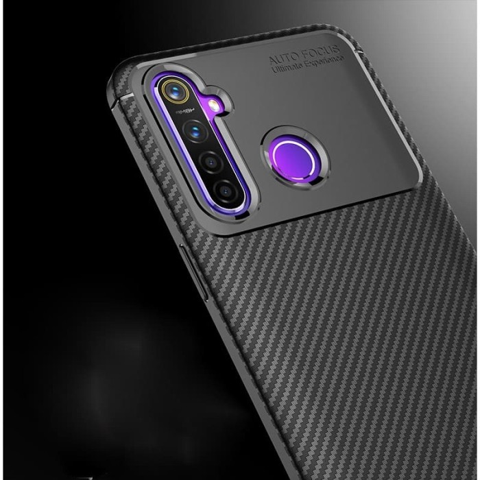 Jual Original Case Realme 5 Pro Softcase Realme 5 Pro Shockproof Carbon ...