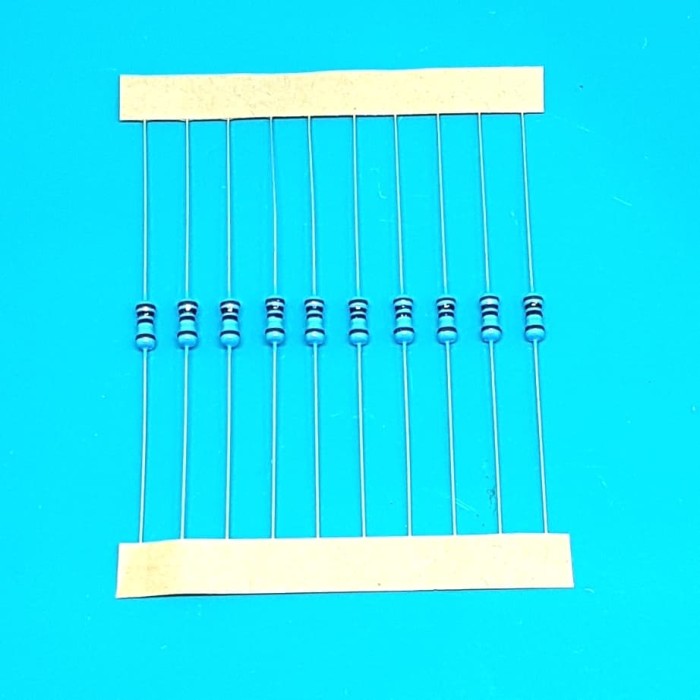 Jual ♎👍10Pcs 1M Ohm 105 Ohm 0.25W 1/4W 5% Blue Carbon Film Resistor ...