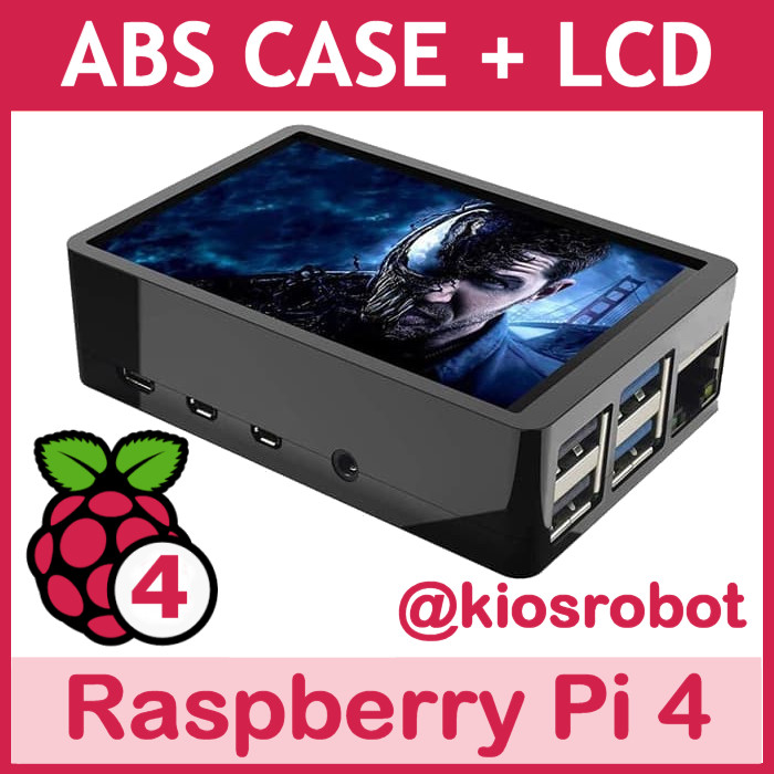 Jual Raspberry Pi 4 LCD 3.5 inch touchscreen + case black - Kota Depok ...