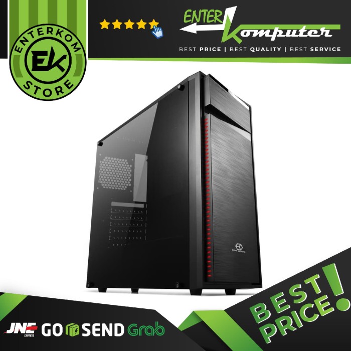 CUBE GAMING WEISS V2.0 BLACK - SIDE TEMPERED GLASS - FREE 1PCS 12CM ...