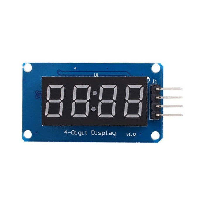 Jual Tm1637 Digital Tube Led 4 Digit 7 Segment Clock Display Module Arduino Kota Surabaya 