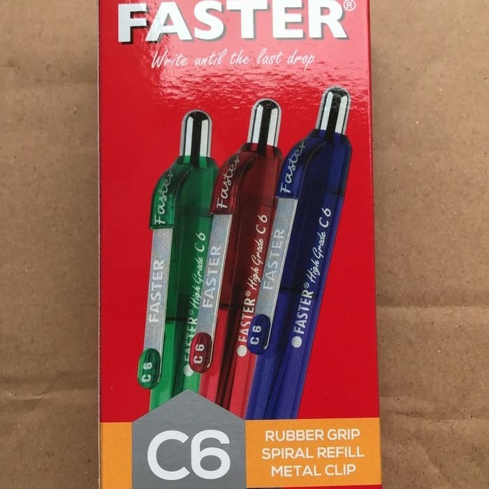 Jual ballpoint Faster C6 - Jakarta Barat - Glorious Stationery | Tokopedia