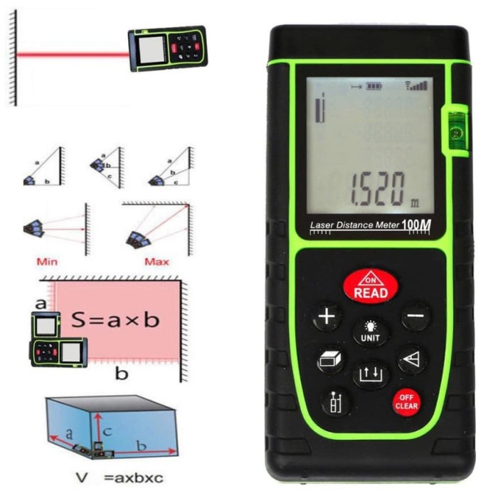 Jual Meteran Laser Meter 100m - Alat Ukur Paling Jauh dengan Fitur ...