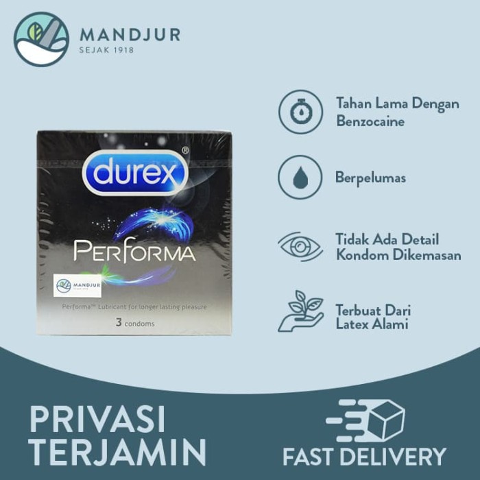Promo Kondom Durex Performa - Isi 3 - Jakarta Pusat - mandjur | Tokopedia