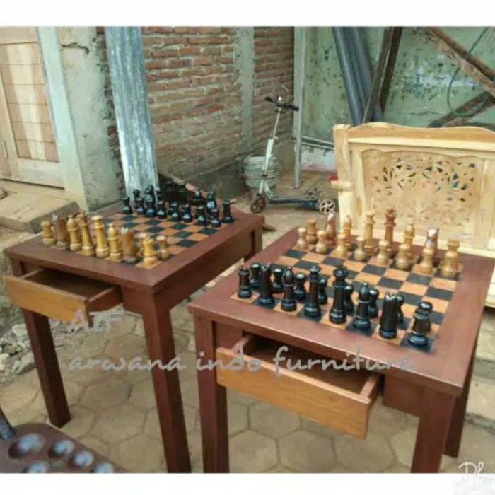 Jual meja catur kayu jati - Kab. Jepara - arwana indo furniture | Tokopedia