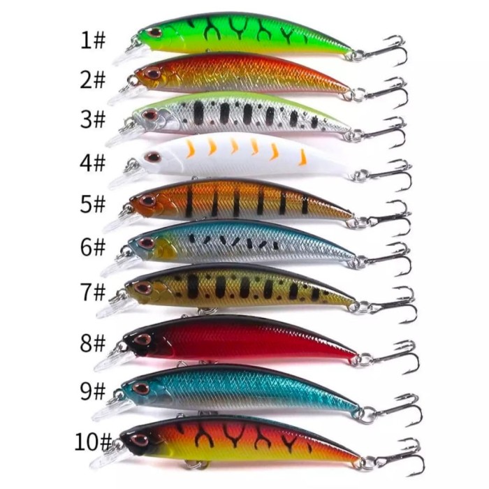 Jual minnow minow fishing lure umpan casting terbaik sinking singking ...