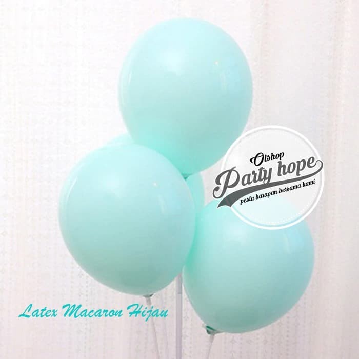 Jual Balon macaron Hijau / Balon pastel / Balon pastel Hijau / Balon ...