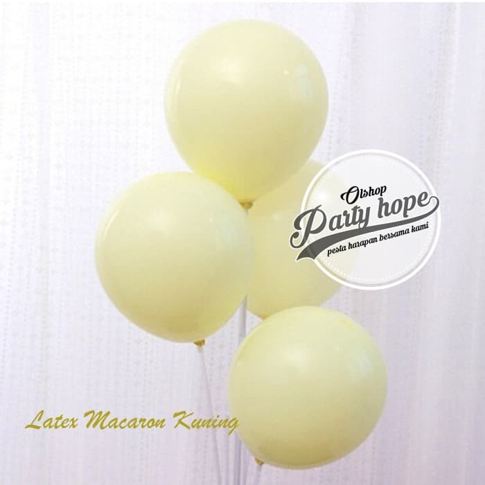 Jual Balon macaron Kuning / Balon pastel / Balon pastel Kuning / Balon ...