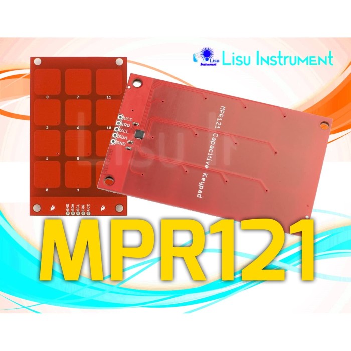 Jual MPR121 3x4 Buttons Keypad Capacitive Touch Sensor Module Keyboard ...