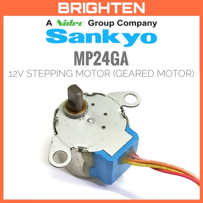 Jual MP24GA 12V Stepping Motor Geared Motor Stepper 5 pin MP24 Nidec ...