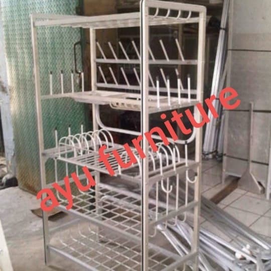 Jual Rak piring terbuka alumunium pipa besar - Jakarta Barat - Ayu ...