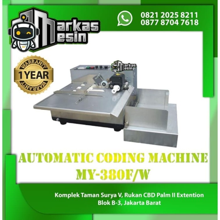 Jual Automatic Coding Machine Mesin Cetak Expired Date MY-380F/W ...