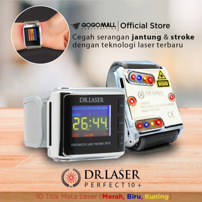 Jual Dr Laser Perfect 10 Plus Official Gogomall Alat Terapi Kolesterol ...