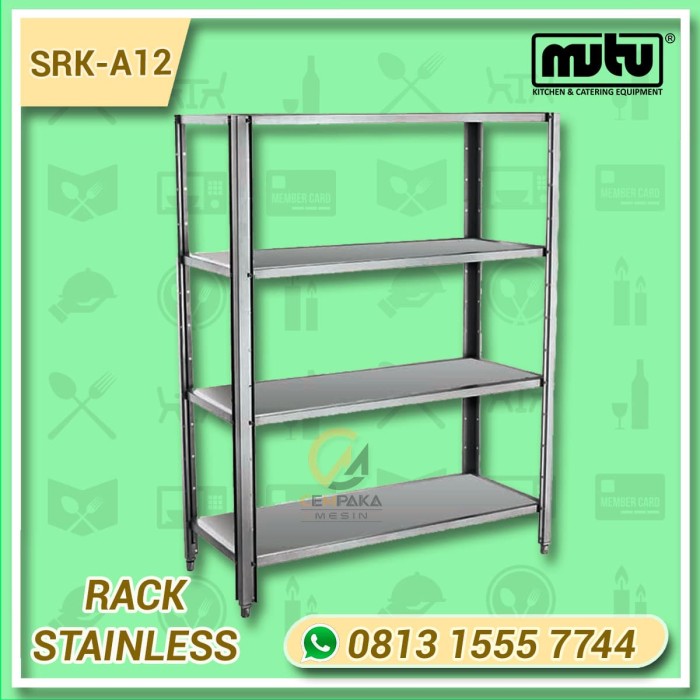 Jual Rak Susun Dapur 1,2 Meter Stainless Steel | Storage Rack Mutu SRK ...