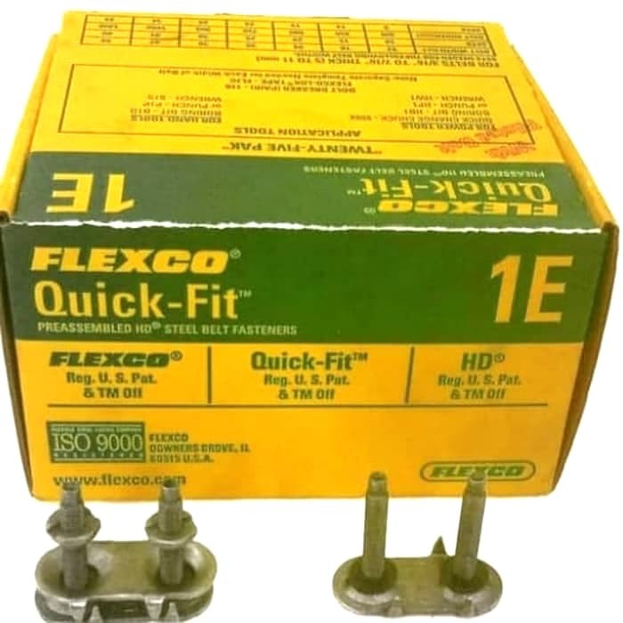 Flexco 1e Pre-assembled Steel Bolt Fasteners (box Of 25 1 Flexco 1E Pre ...