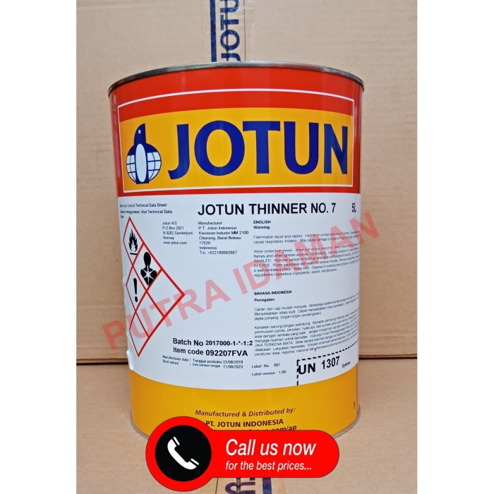 Jual JOTUN THINNER NO.7 5LT / PENGENCER CAT ACRYLIC (PIONEER ...
