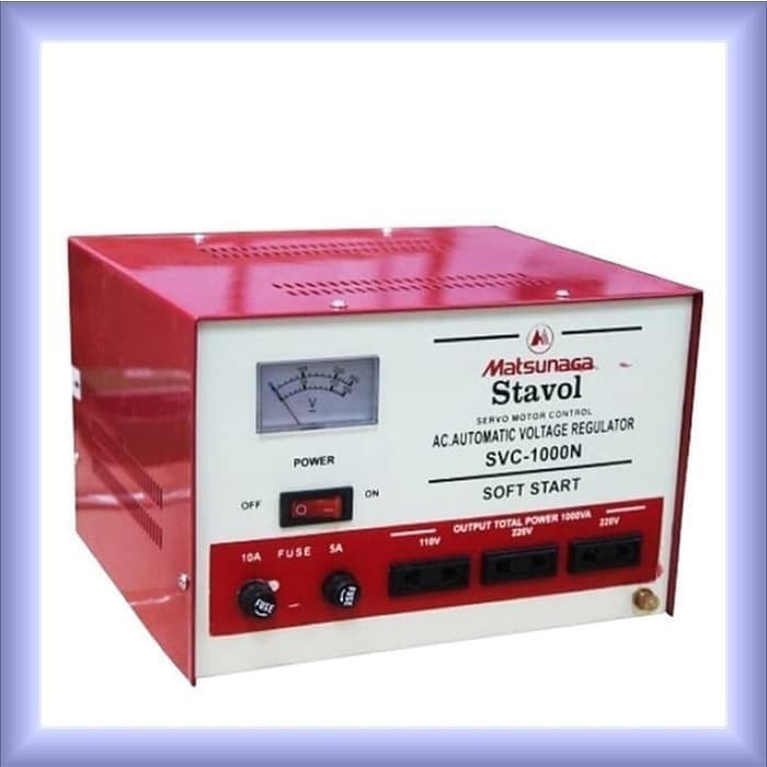 Jual STABILIZER MATSUNAGA SVC-1000N Penstabil Tegangan Listrik 1000 ...