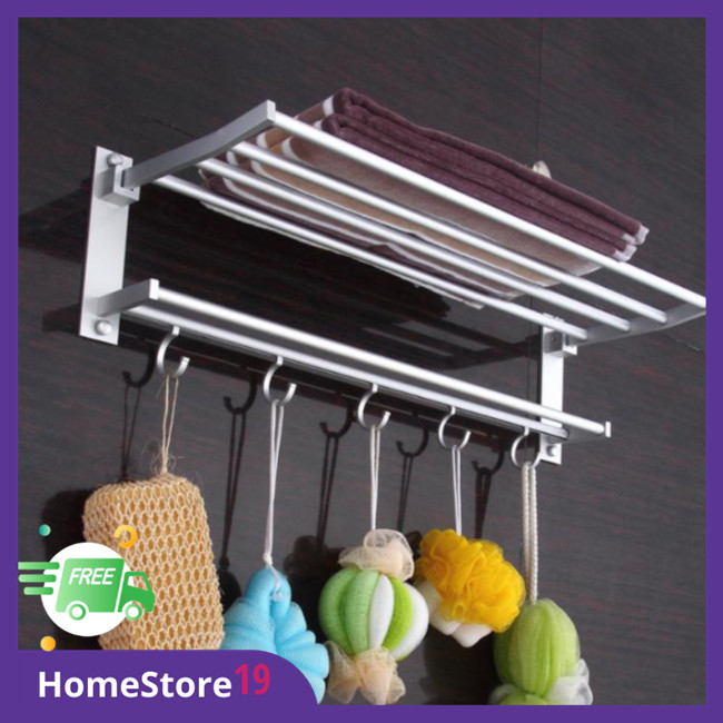Jual Rak handuk / Gantungan handuk kamar mandi Bahan Alumunium ...