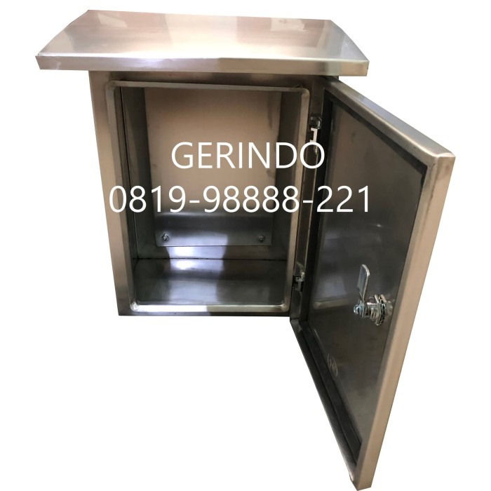 Jual Box panel listrik stainless 60x40x20cm outdoor 1.2mm, finishing ...