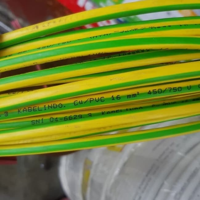 Jual Kabel Grounding NYA 16mm Meteran / Kabel Grounding Kuning Hijau 1x16 - Jakarta Pusat - Bina ...