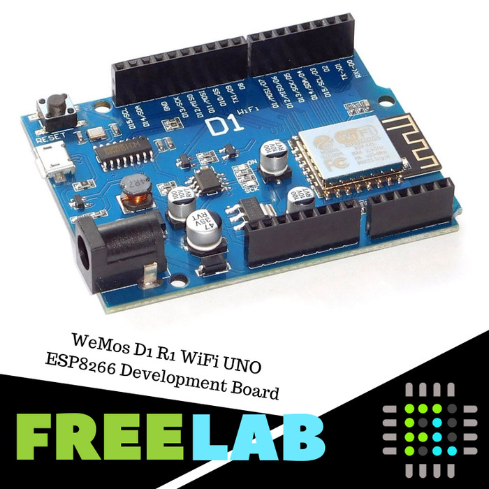 Jual Wemos D1 R1 Wifi Uno Esp8266 Development Board Jakarta Pusat Freelab Tokopedia