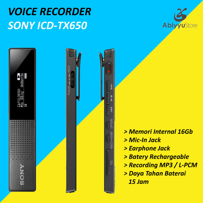 Jual Voice Digital Recorder Sony ICD-TX650 | Alat Perekam Suara ...