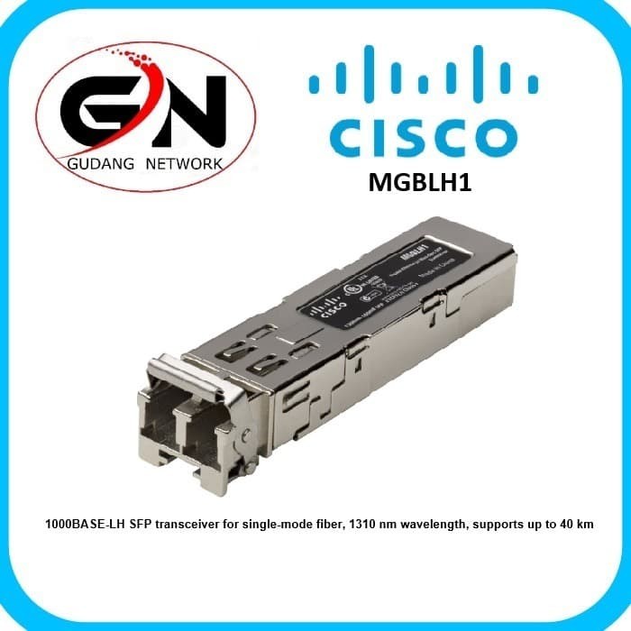 Jual Cisco MGBLH1 Gigabit Ethernet LH Mini GBIC SFP Transceiver ...
