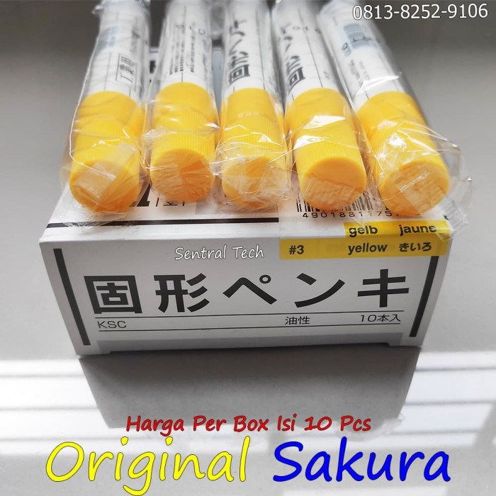 Jual SOLID MARKER SAKURA / SPIDOL PENANDA BESI PERMANEN - Kuning ...