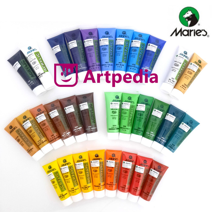 Jual Maries Acrylic Colour 30ml / Cat Acrylic Maries / Cat Akrilik ...
