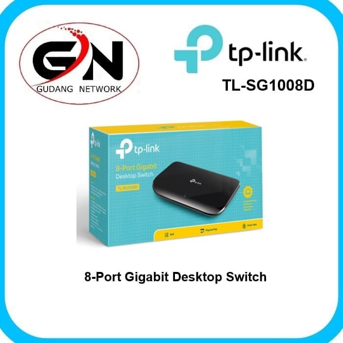 Jual TP-LINK TL-SG1008D 8-Port Gigabit Switch Desktop / Gigabit 8 Port ...