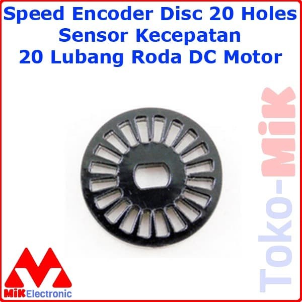 Jual Speed Encoder Disc 20 Holes Sensor Kecepatan 20 Lubang Roda DC ...