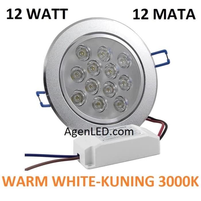 Jual Lampu Downlight LED Spot sorot 12W WARM WHITE 12 WATT mata 12 w ...