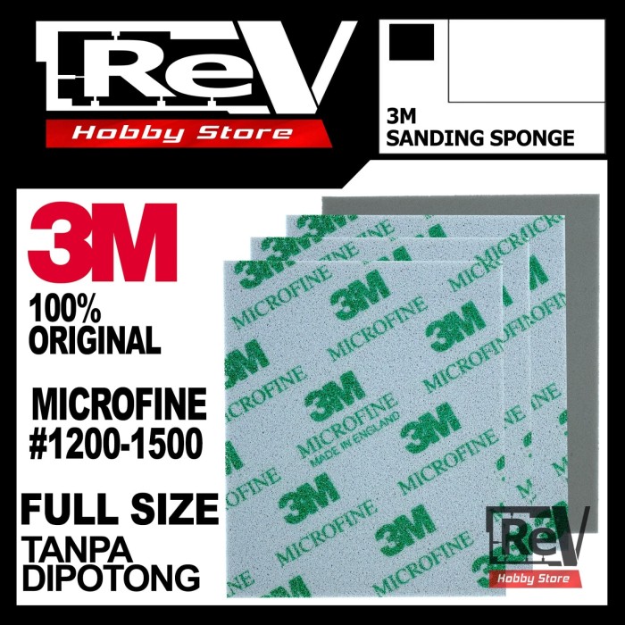 Jual SANDING SPONGE 3M MICROFINE AMPLAS MODEL KIT GUNDAM MILITARY ...