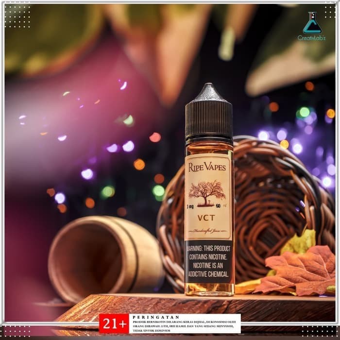 Jual Ripe Vapes VCT 6mg 60ml Vanilla Custard Tobacco Liquid Vape USA ...