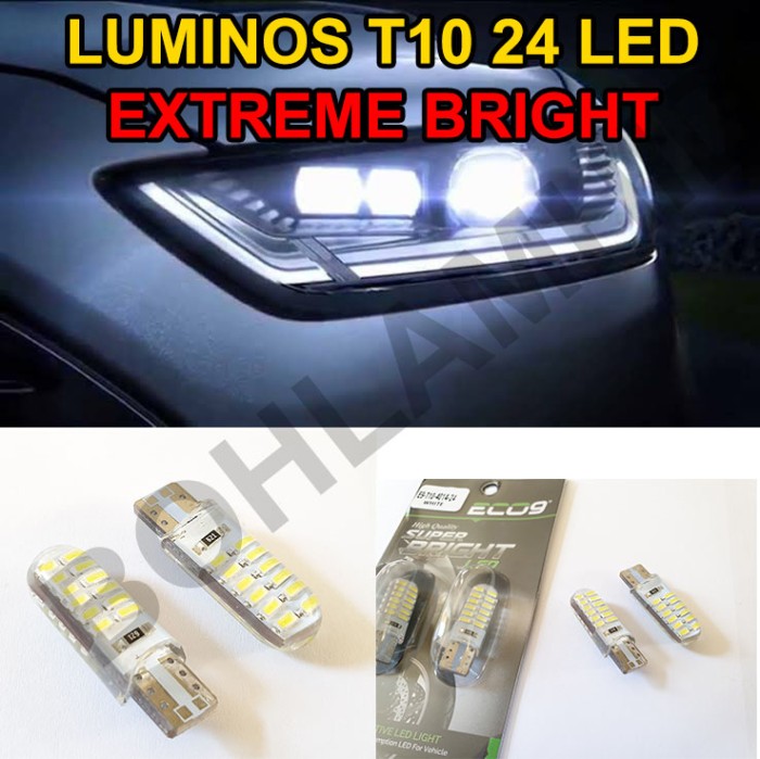 Promo LAMPU LED SENJA KOTA KECIL ERTIGA LUMINOS T10 24 LED Xtreme ...