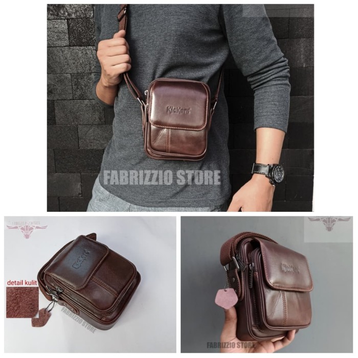 Jual tas pria mini kecil kulit asli - Kota Malang - FABRIZZIO LEATHER ...