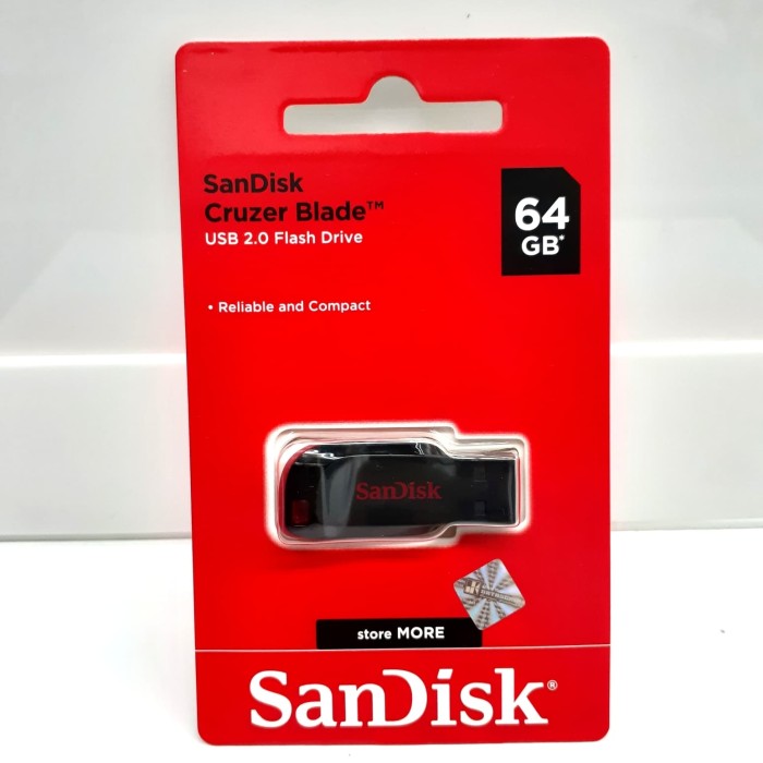 Jual Flashdisk SanDisk 64GB Cruzer Blade ORIGINAL GARANSI RESMI 5Tahun - Kota Tangerang Selatan ...