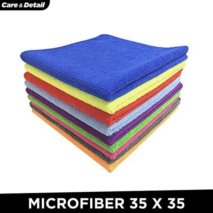 Jual Microfiber Cloth 35cm x 35cm / Kain Lap Microfiber Serat Tebal ...