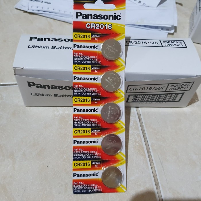 Jual BATERAI/BATRE/BATTERY JAM TANGAN CR2016/CR 2016 PANASONIC ORIGINAL ...