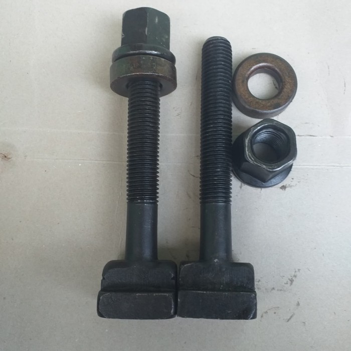 Jual BAUT CLAMP TSLOT M16 X 150 1 SET DENGAN NUTH DAN RING INJECTION ...