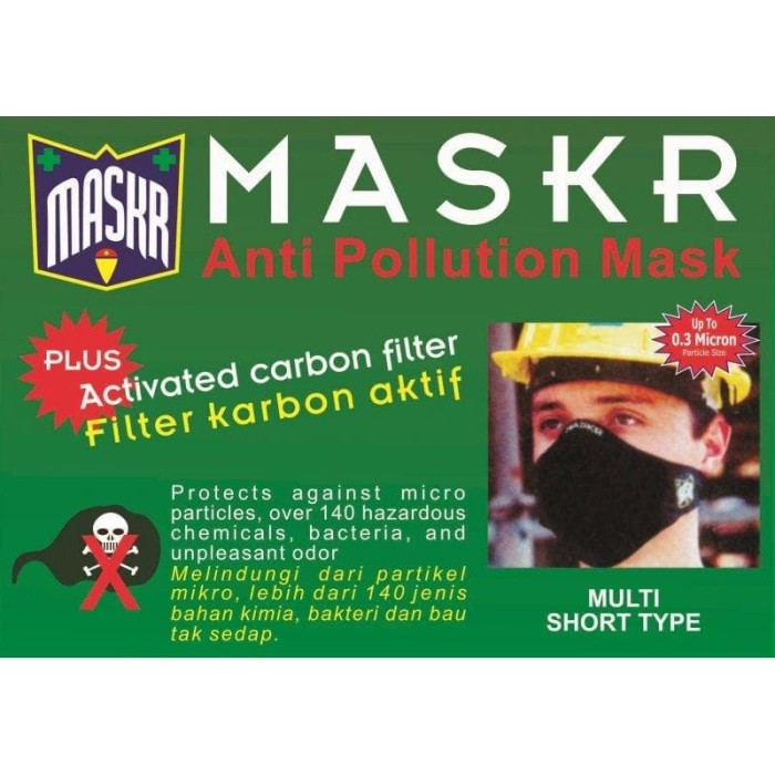 Jual MASKR Masker Anti Polusi 100% Original dengan karbon aktif(Short ...