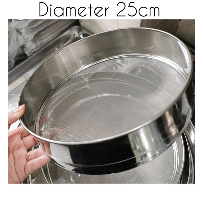 Jual Powder strainer / ayakan tepung / saringan tepung 25cm - Jakarta ...