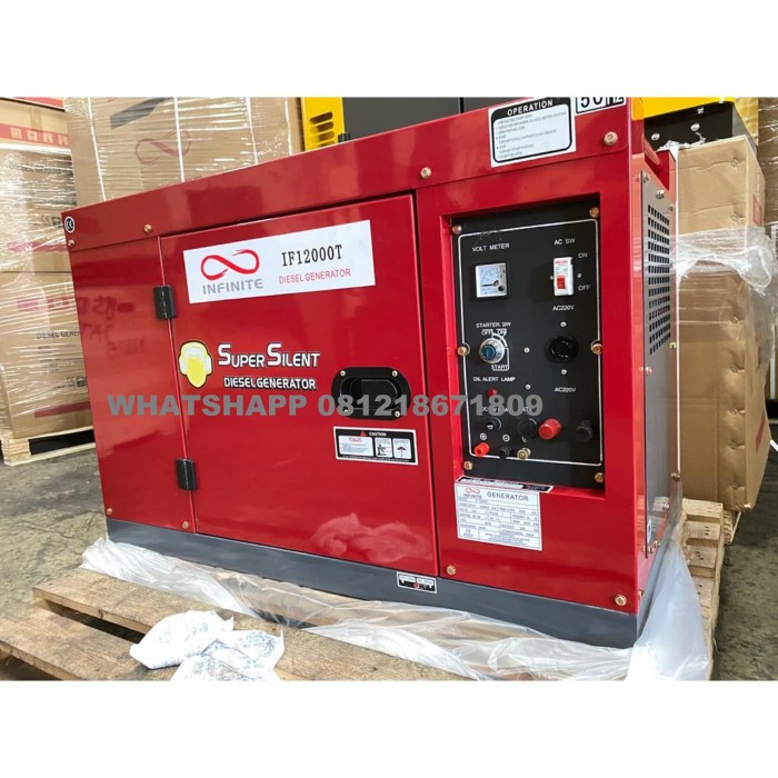 Jual DIESEL GENSET/GENERATOR INFINITE 8000 WATT SILENT E-STATER (IF ...