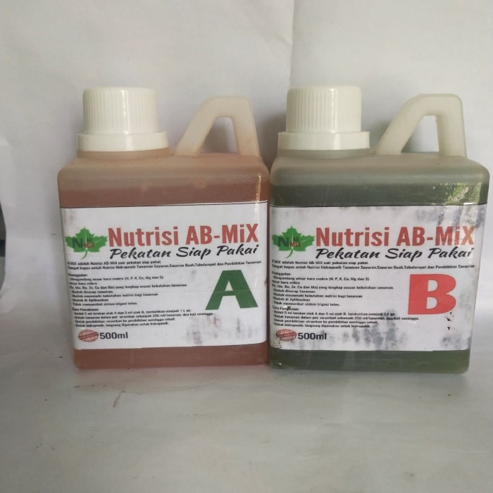 Jual Pupuk Nutrisi Hidroponik AB-MIX 1liter Meningkatkan Hasil Panen ...