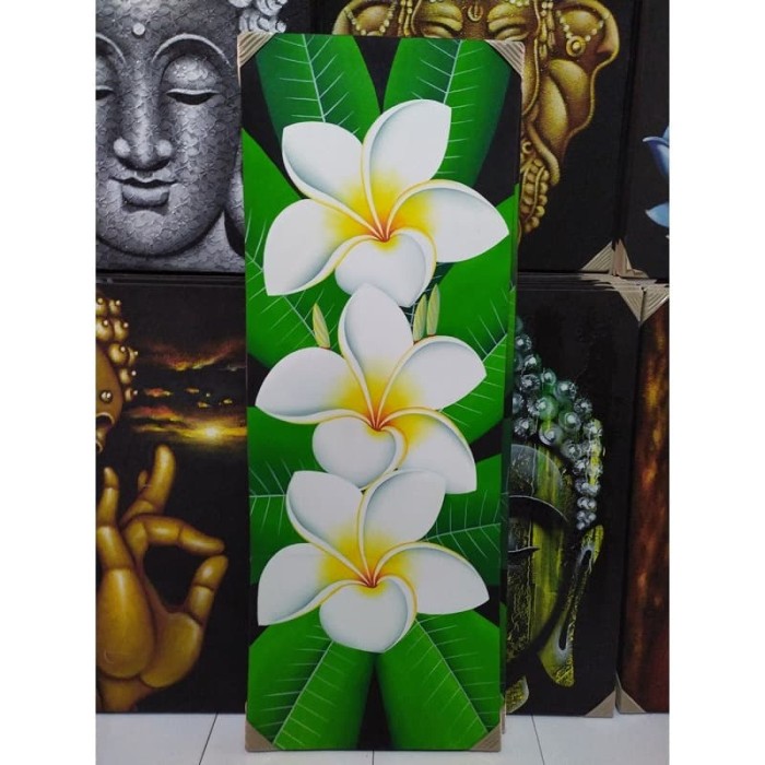 Jual Lukisan Bunga Kamboja 120 cm x 45 cm - Kab. Gianyar - Ari Lestawan ...