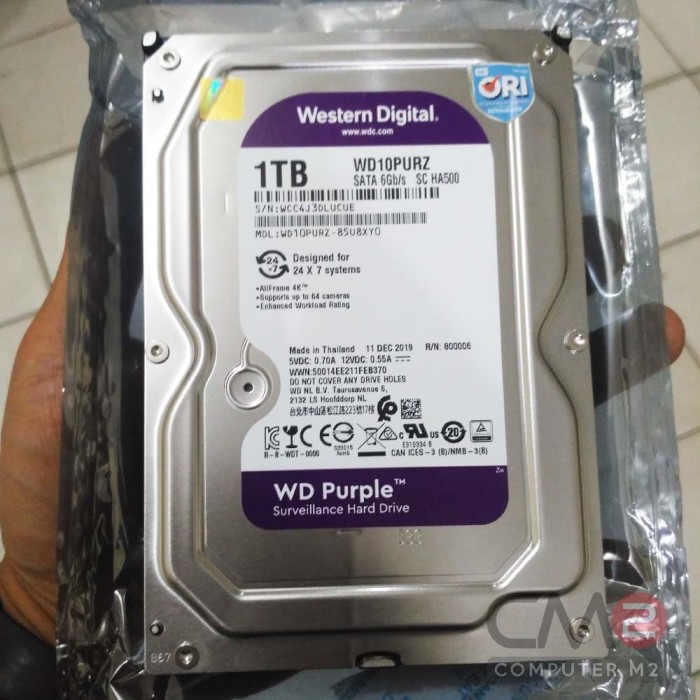 Jual WD Purple 1TB Harddisk Internal CCTV WD10PURZ - Jakarta Utara ...