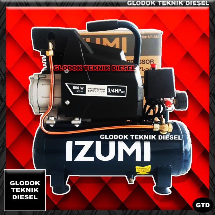 Jual KOMPRESOR ANGIN MINI 3/4 HP 9 LITER AIR COMPRESSOR PORTABLE ...